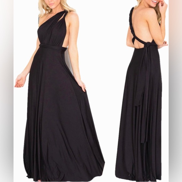 Amazon | Dresses | Multiway Wrap Maxi Gown | Poshmark